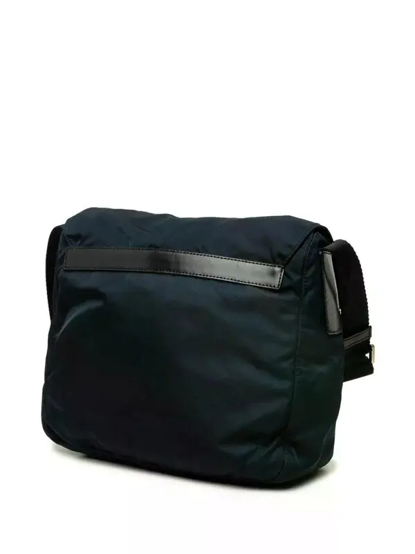 Prada 2000-2013 Tessuto Zip Buckle Messenger Bag Crossbody Bag