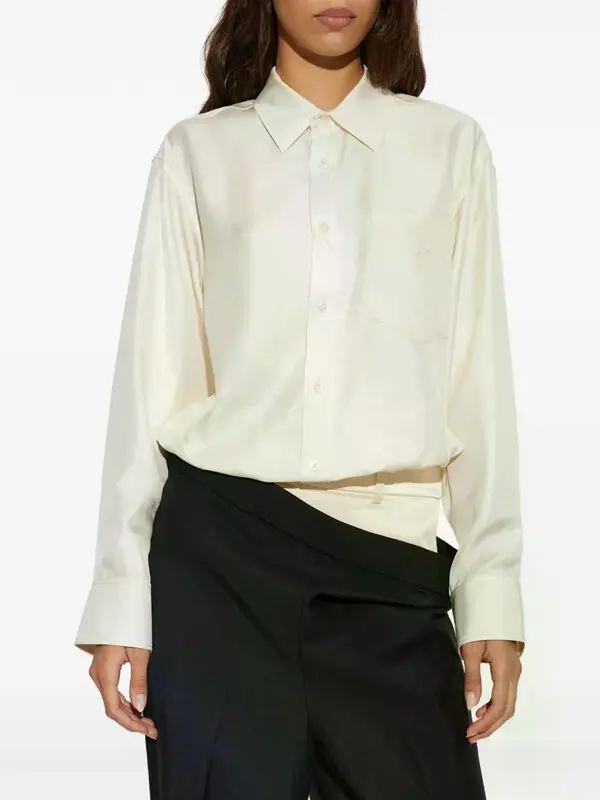 Alexander Wang Silk Layered Cami Shirt Top