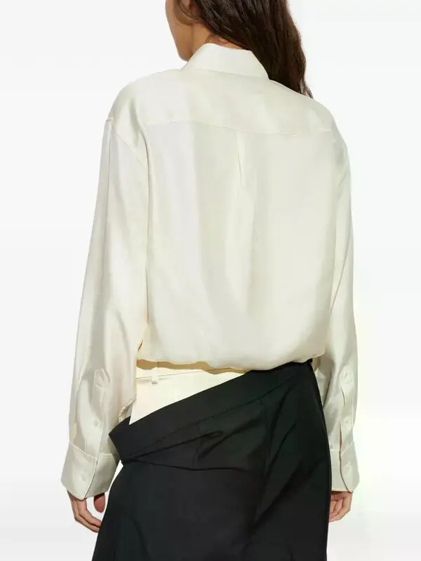Alexander Wang Silk Layered Cami Shirt Top