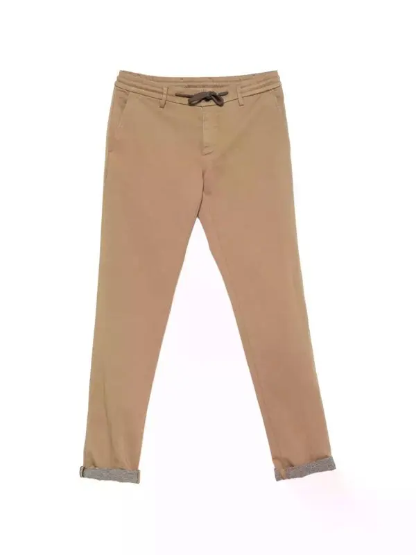 MASON'S Milano Elasticated-waist Trousers - Neutrals
