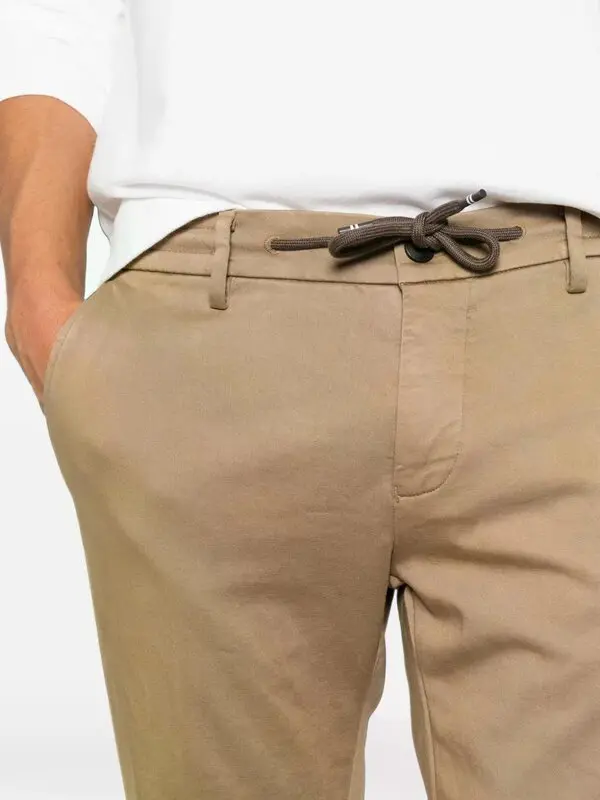 MASON'S Milano Elasticated-waist Trousers - Neutrals