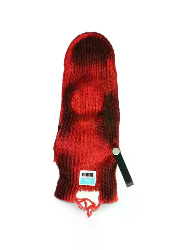 PUMA X A$ap Rocky Distressed-effect Ribbed Balaclava - Red