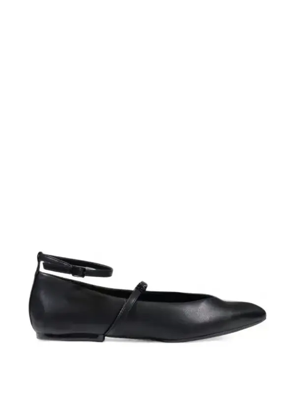Armani Exchange Buckle-strap Ballet Flats
