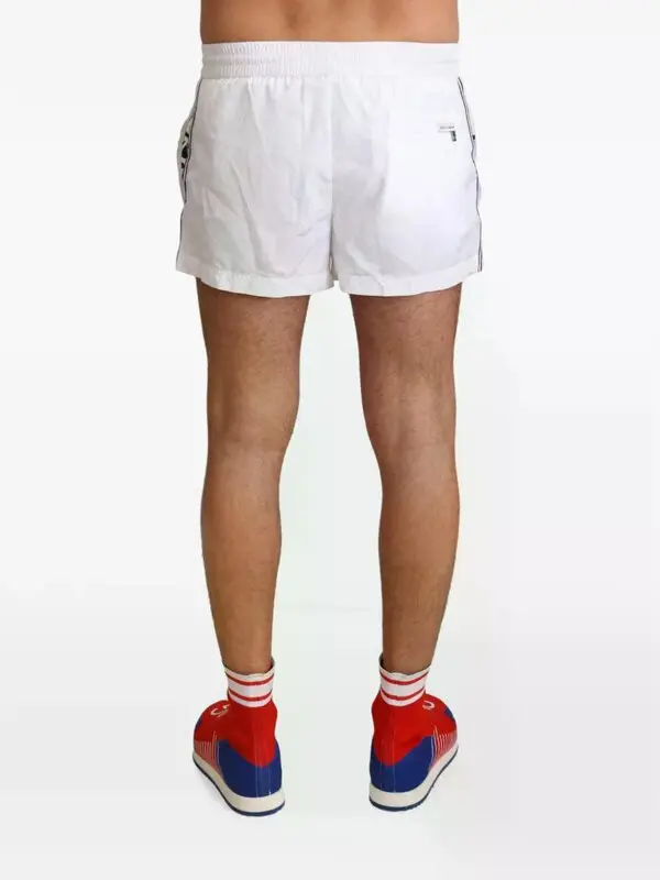 Dolce & Gabbana King Logo-tape Swim Shorts