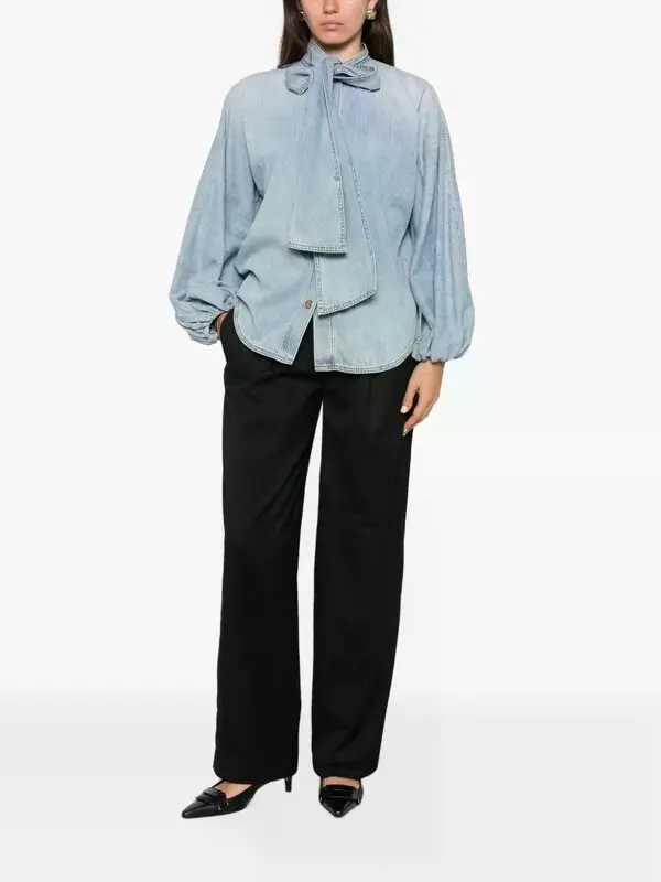 SESSUN Pleated Wide-leg Trousers