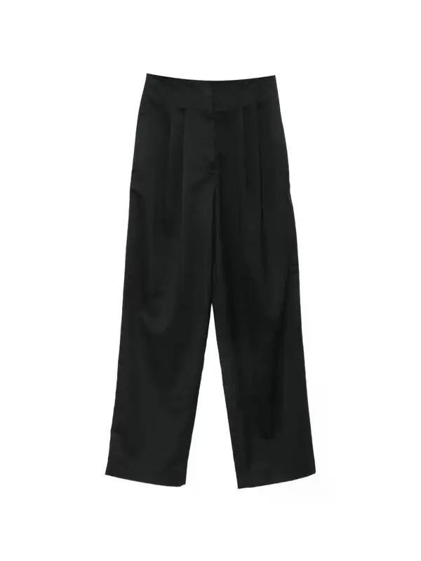 SESSUN Pleated Wide-leg Trousers