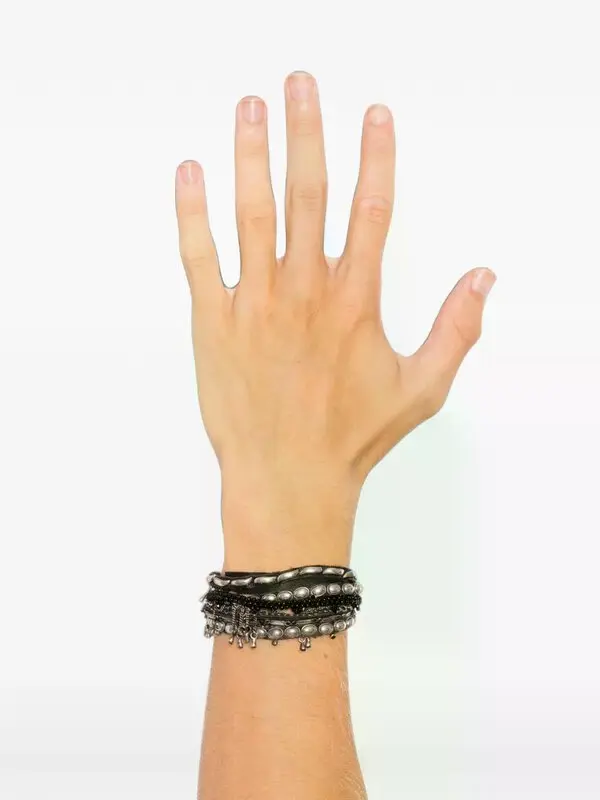 GOTI Beaded Chain-fringe Bracelet