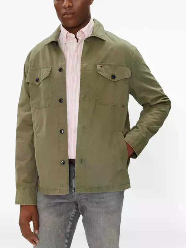 Tommy Hilfiger Button-up Logo-patch Jacket