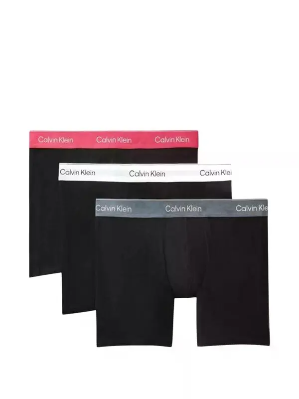 Calvin Klein Logo-waistband Boxers - Black