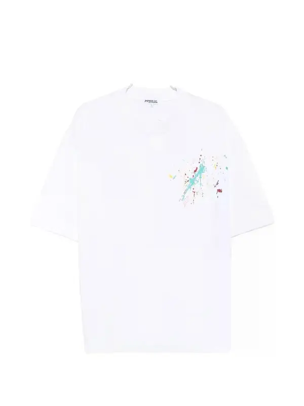HOUSE OF ERRORS Paint-splatter T-shirt - White