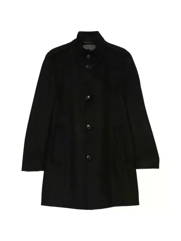 BOSS High-neck Button-up Coat