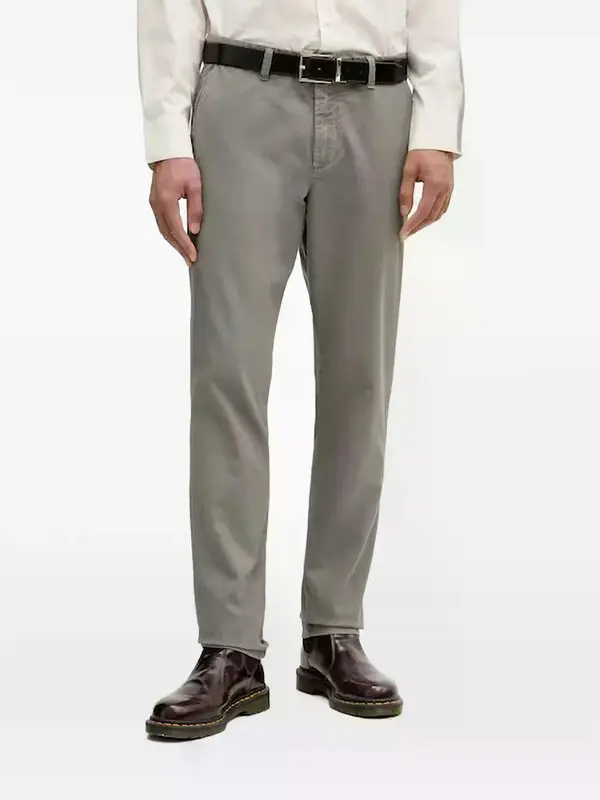 BENETTON Micro-patterned Trousers - Grey