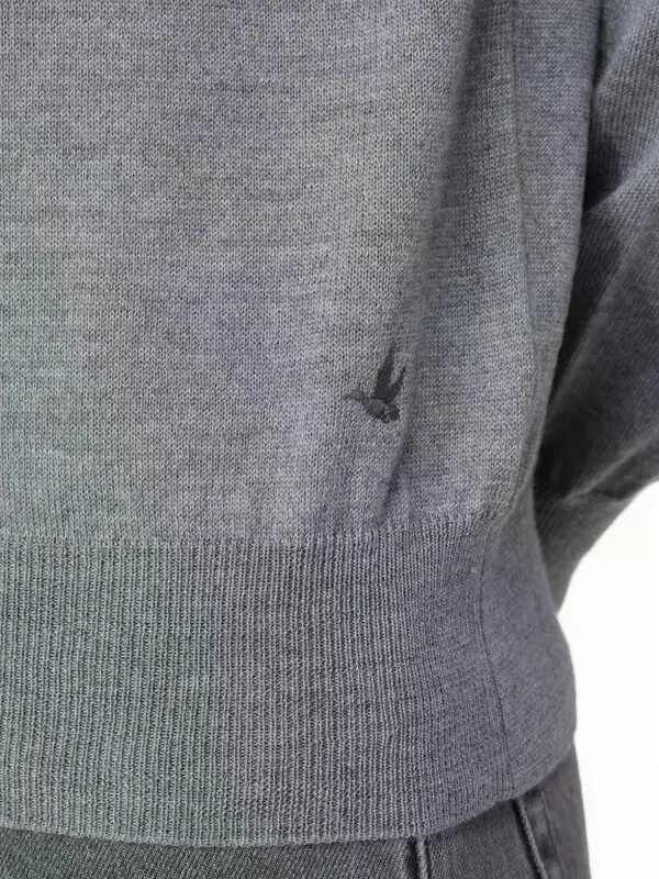 BROOKSFIELD Half-zip Long-sleeve Sweater - Grey