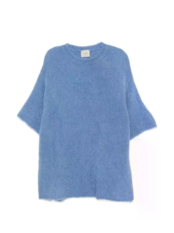 ALYSI Short-sleeve Knitted Sweater
