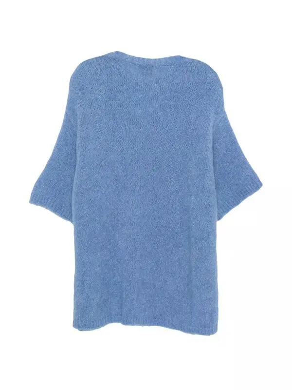 ALYSI Short-sleeve Knitted Sweater