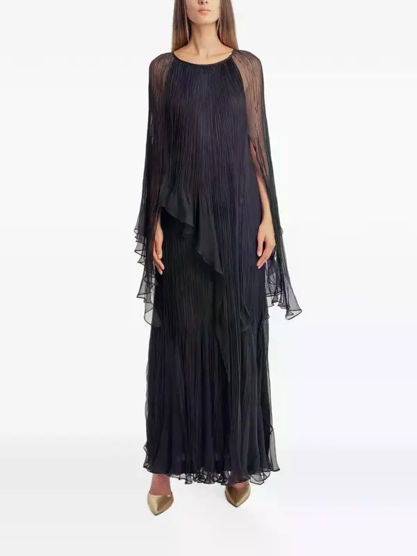 IRINA SCHROTTER Alexia Pleated Silk Dress