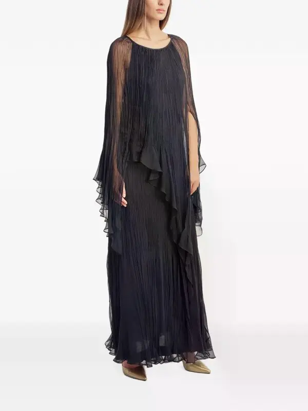IRINA SCHROTTER Alexia Pleated Silk Dress