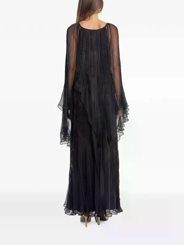 IRINA SCHROTTER Alexia Pleated Silk Dress