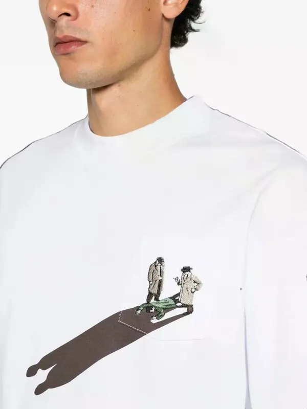 HOUSE OF ERRORS The Body Pocket Graphic-print Chest-pocket T-shirt