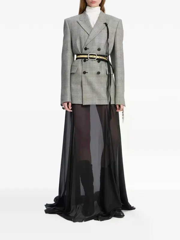 ANN DEMEULEMEESTER Double-breasted Wool Blazer
