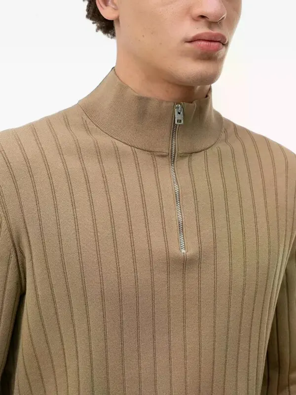 Hugo Ribbed-knit Quarter-zip Sweater