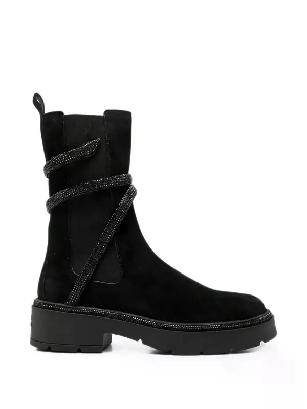 Rene Caovilla Cleo Chelsea Boots - Black
