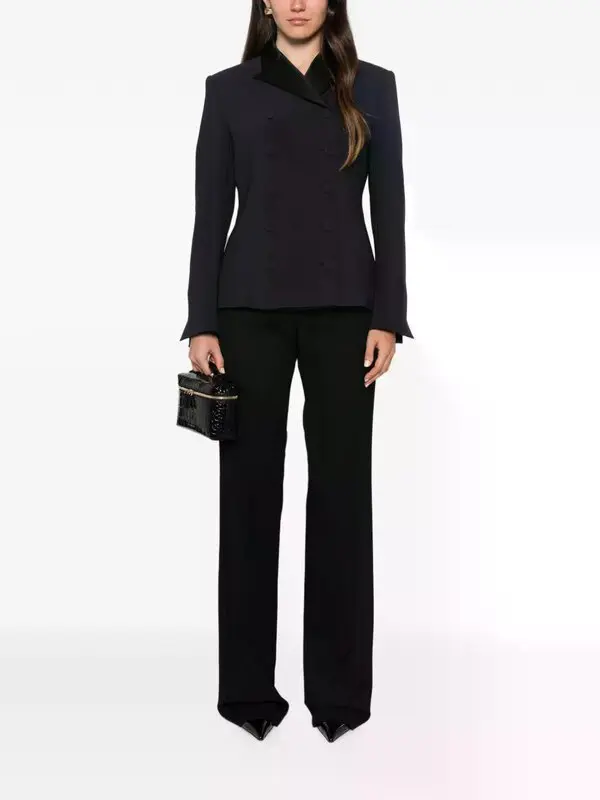Liviana Conti Double-breasted Satin-trim Jacket