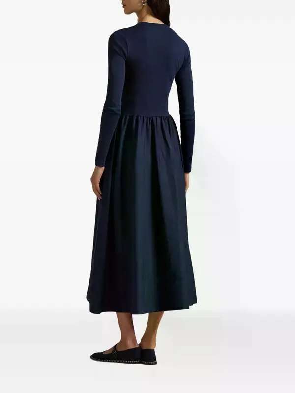 Polo Ralph Lauren Long-sleeve A-line Midi Dress