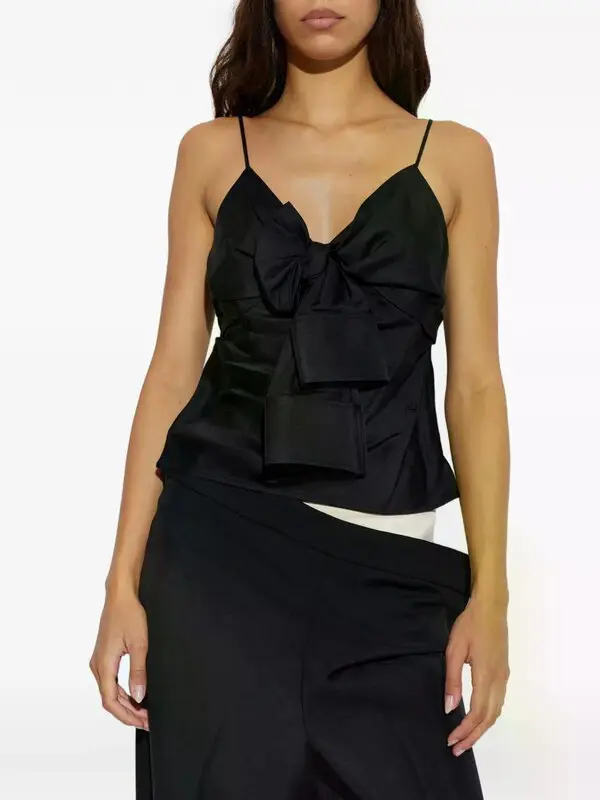 Alexander Wang Bow-detail Silk Top