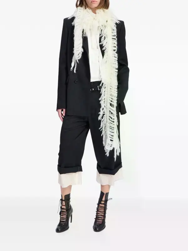 ANN DEMEULEMEESTER Double-breasted Gabardine Blazer
