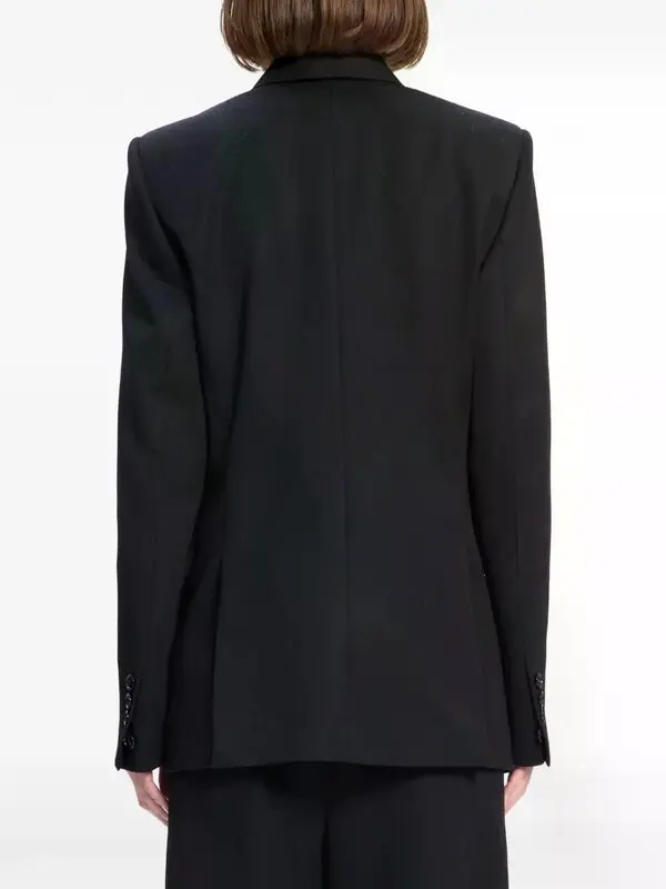 ANN DEMEULEMEESTER Double-breasted Gabardine Blazer