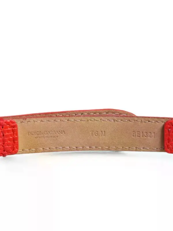Dolce & Gabbana Floral-detail Chain-link Belt