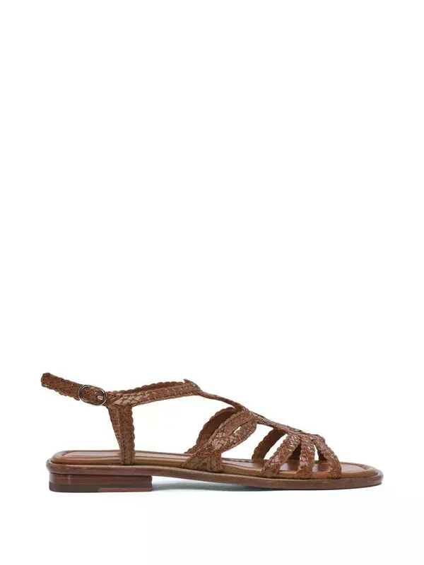 PONS QUINTANA Woven Leather Sandals