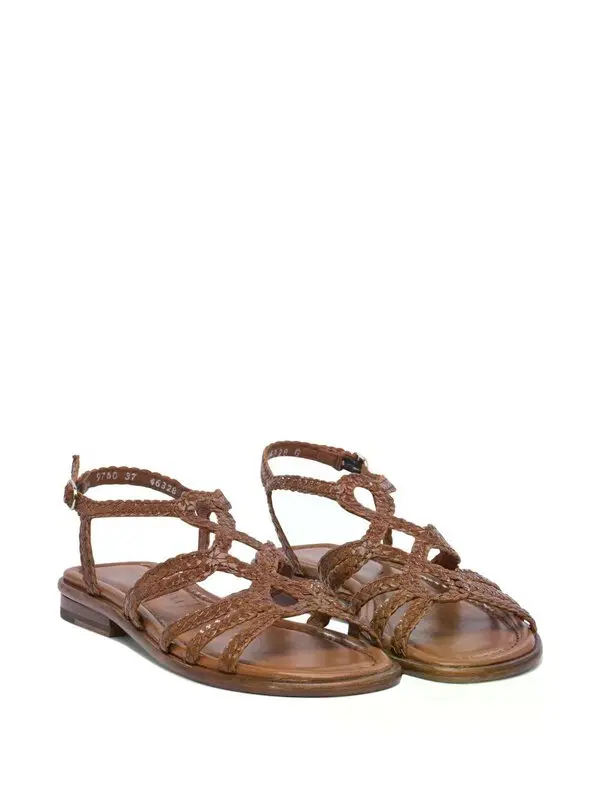 PONS QUINTANA Woven Leather Sandals