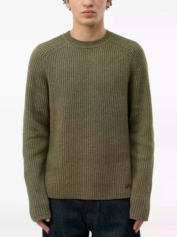 Hugo Ribbed-knit Raglan-sleeve Sweater