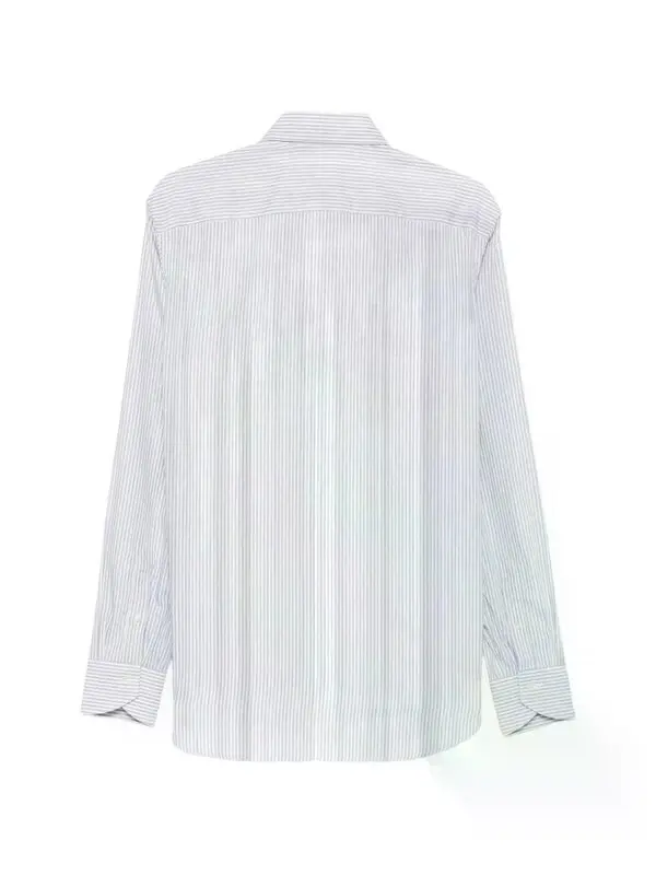 Canali Striped Long-sleeve Shirt