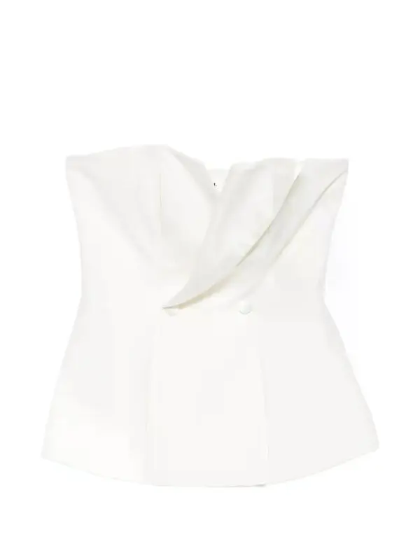 P.a.r.o.s.h Double-breasted Strapless Top
