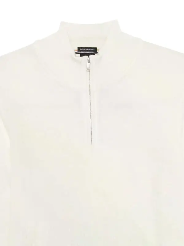 BOSS Quarter-zip Knitted Sweater