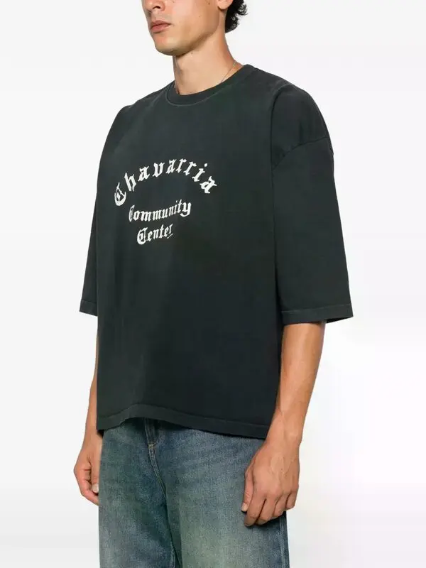 WILLY CHAVARRIA Community Center Buffalo Graphic-print Drop-shoulder T-shirt
