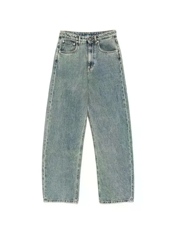 Erika Cavallini Acid-wash Jeans - Blue
