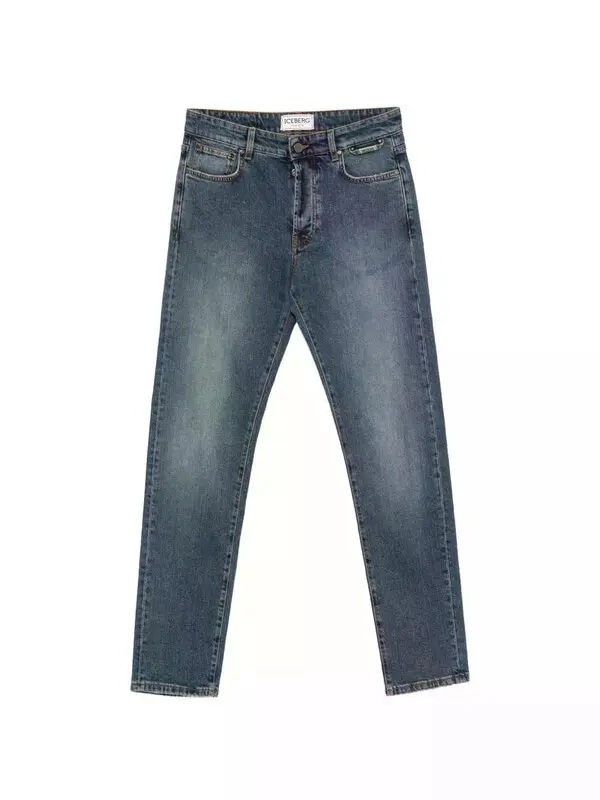 Iceberg Logo-plaque Straight-leg Jeans