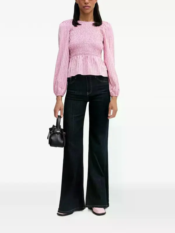 Marc O'polo Shirred Striped Blouse