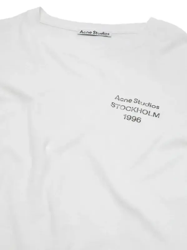 Acne Studios Distressed Logo T-shirt