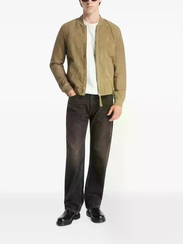 ALLSAINTS Morten Suede Bomber Jacket