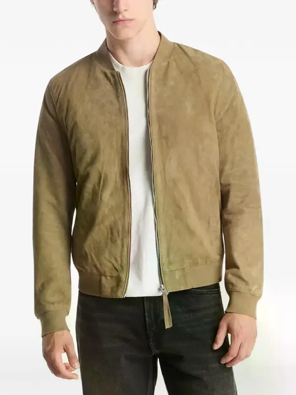 ALLSAINTS Morten Suede Bomber Jacket
