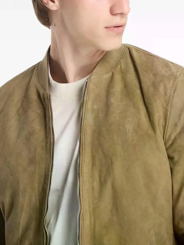 ALLSAINTS Morten Suede Bomber Jacket
