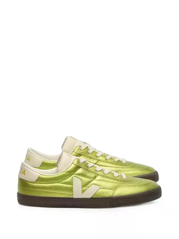 VEJA Panenka Pierre Eagle Metallic Leather Sneakers - Green