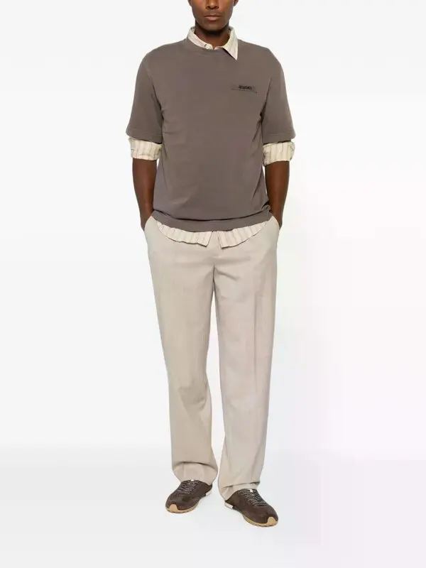 Jacquemus Gros Grain T-shirt - Brown