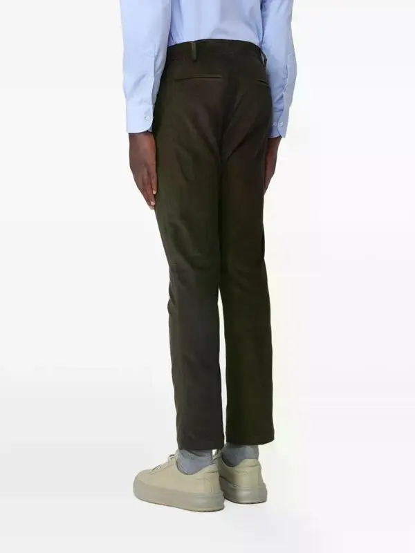 BROOKSFIELD Pleated Corduroy Straight-leg Trousers