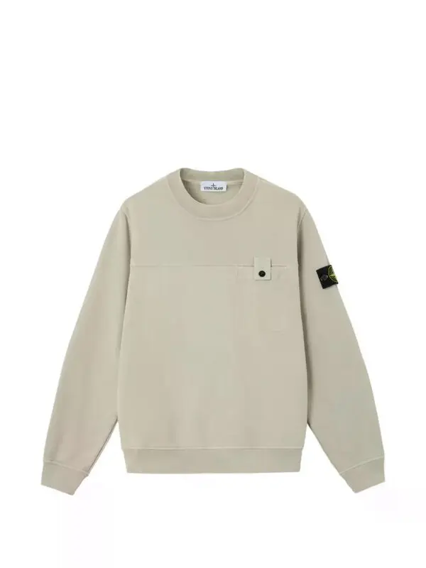 Stone Island 6100038 Brushed Organic-cotton Fleece Sweatshirt